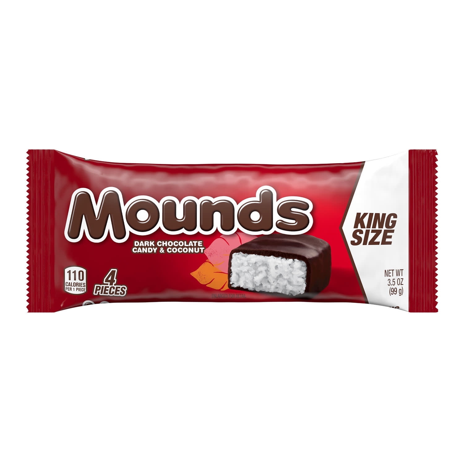 (1PACK) Mounds Coconut and Dark Chocolate King Size Candy, Bars ...