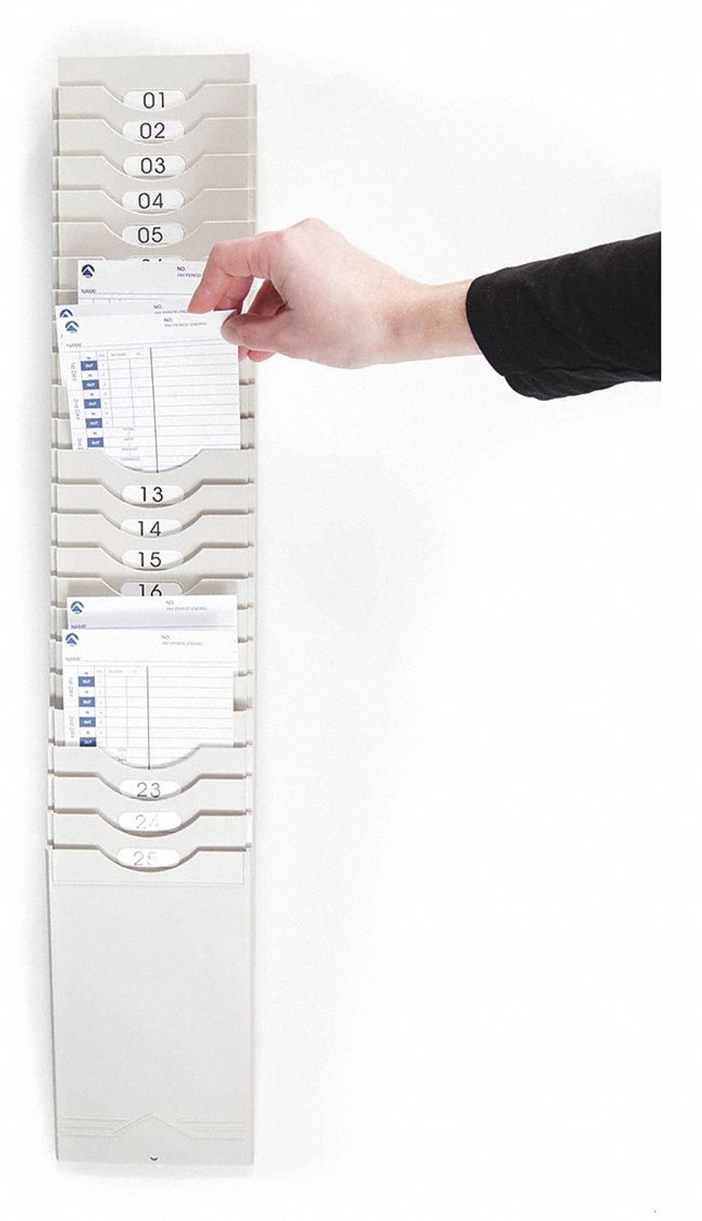 1PACK Pyramid Expanding Time Card Rack,Gray 400-X 400-X ZO-G5252694 ...