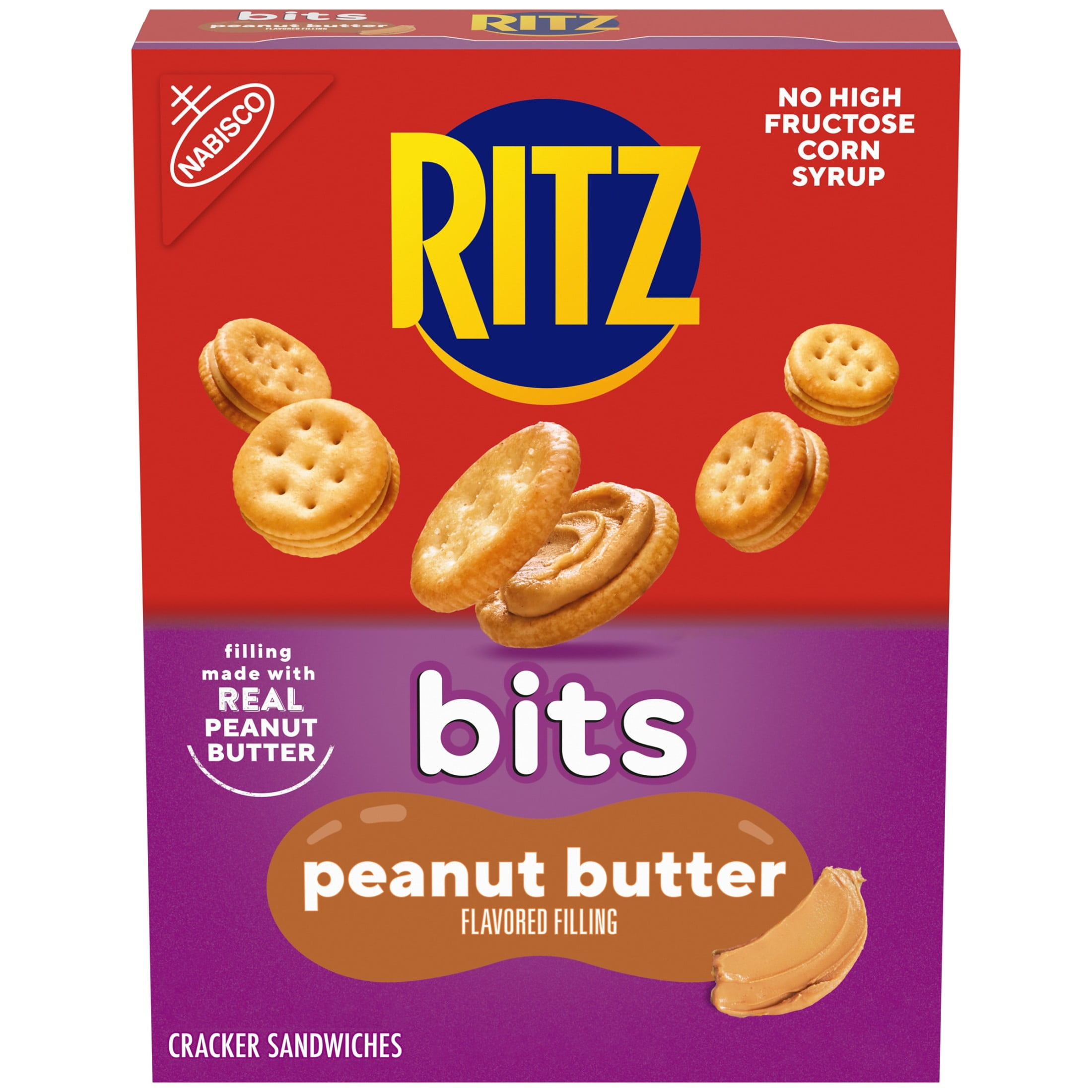 (1PACK),RITZ Bits Peanut Butter Sandwich Crackers, - Walmart.com