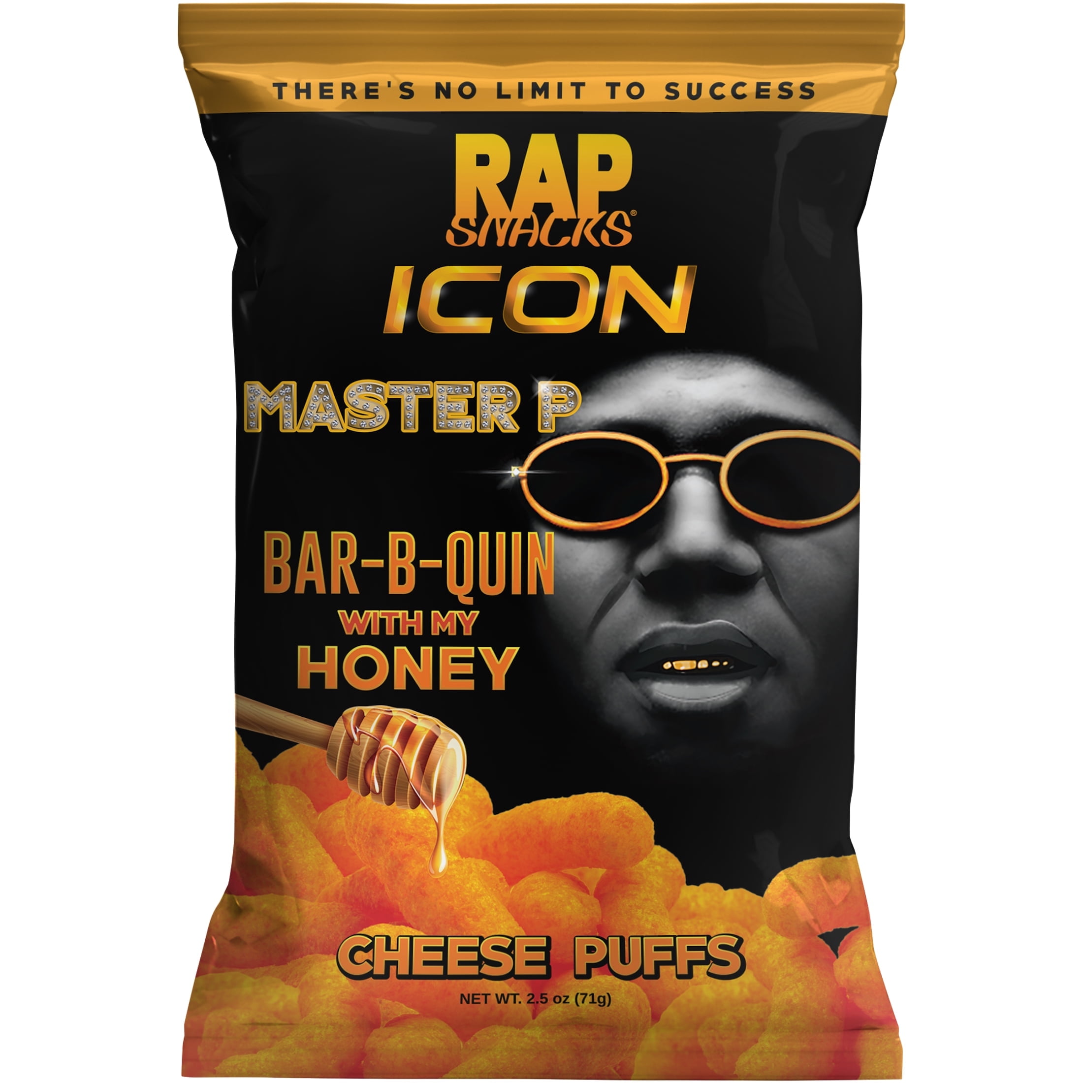 (1PACK),Rap Snacks Master P Bar-B-Quin' with My Honey Cheese Puffs ...