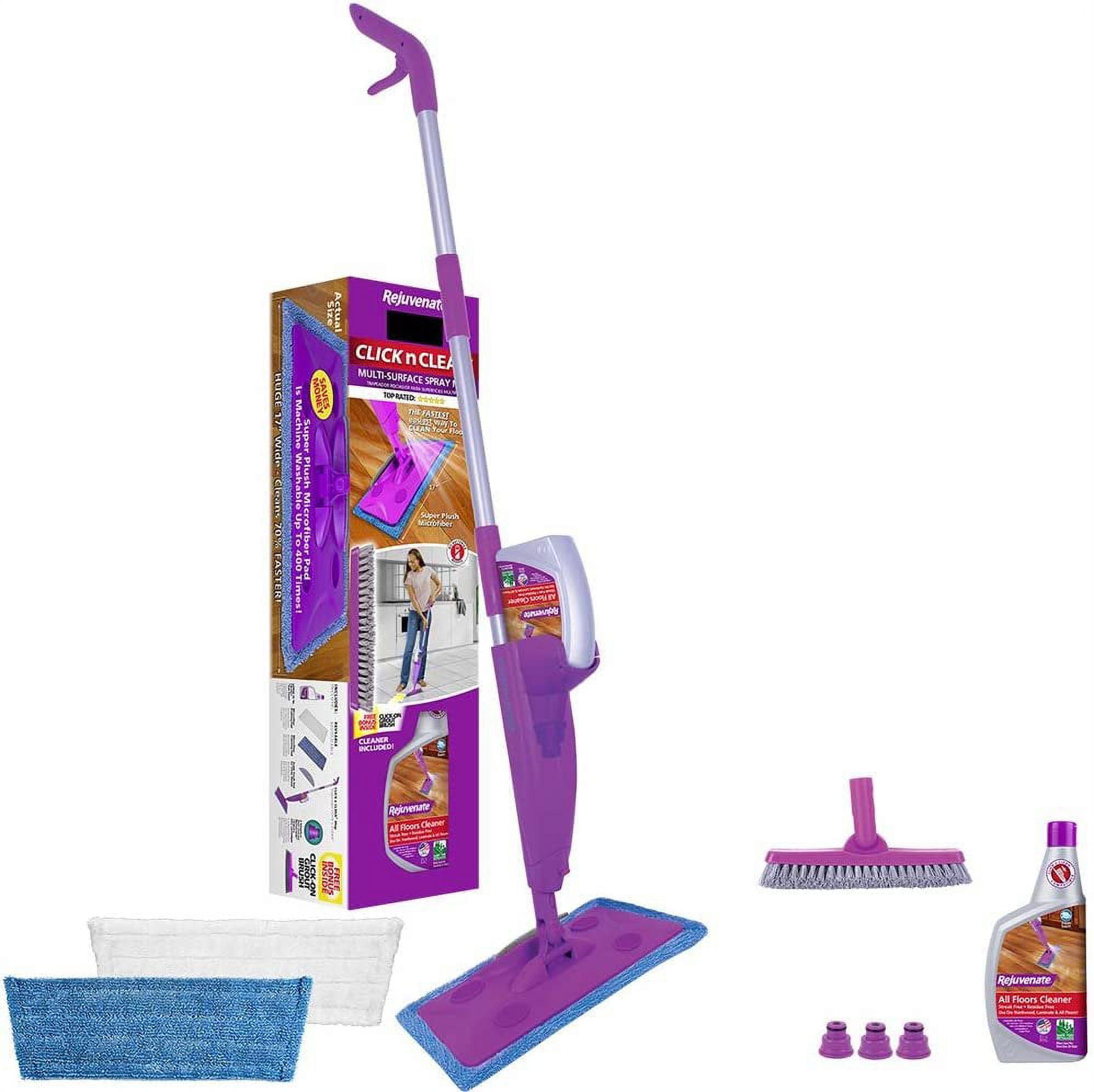 1PACK Rejuvenate Click n Clean Microfiber Multi-Surface Spray Mop ...