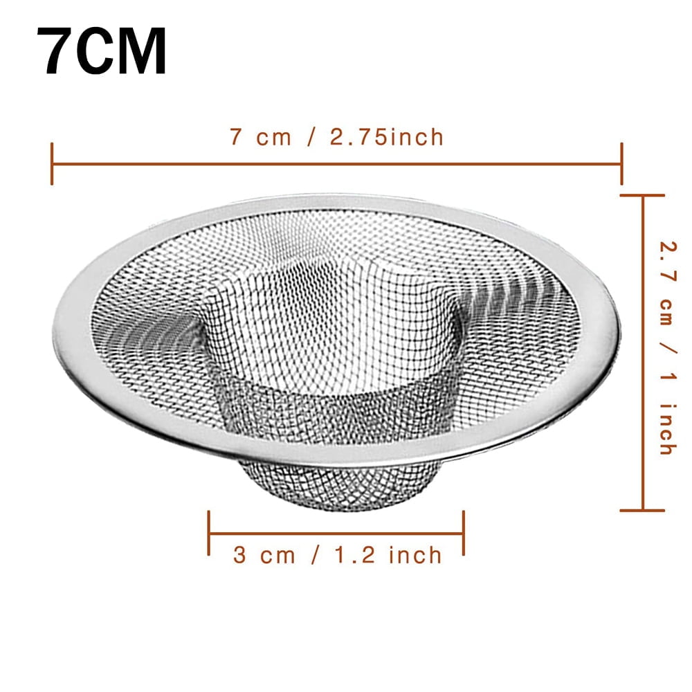 1PACK Stainless Steel Slop Basket Filter Trap Mesh Metal Sink Drain ...