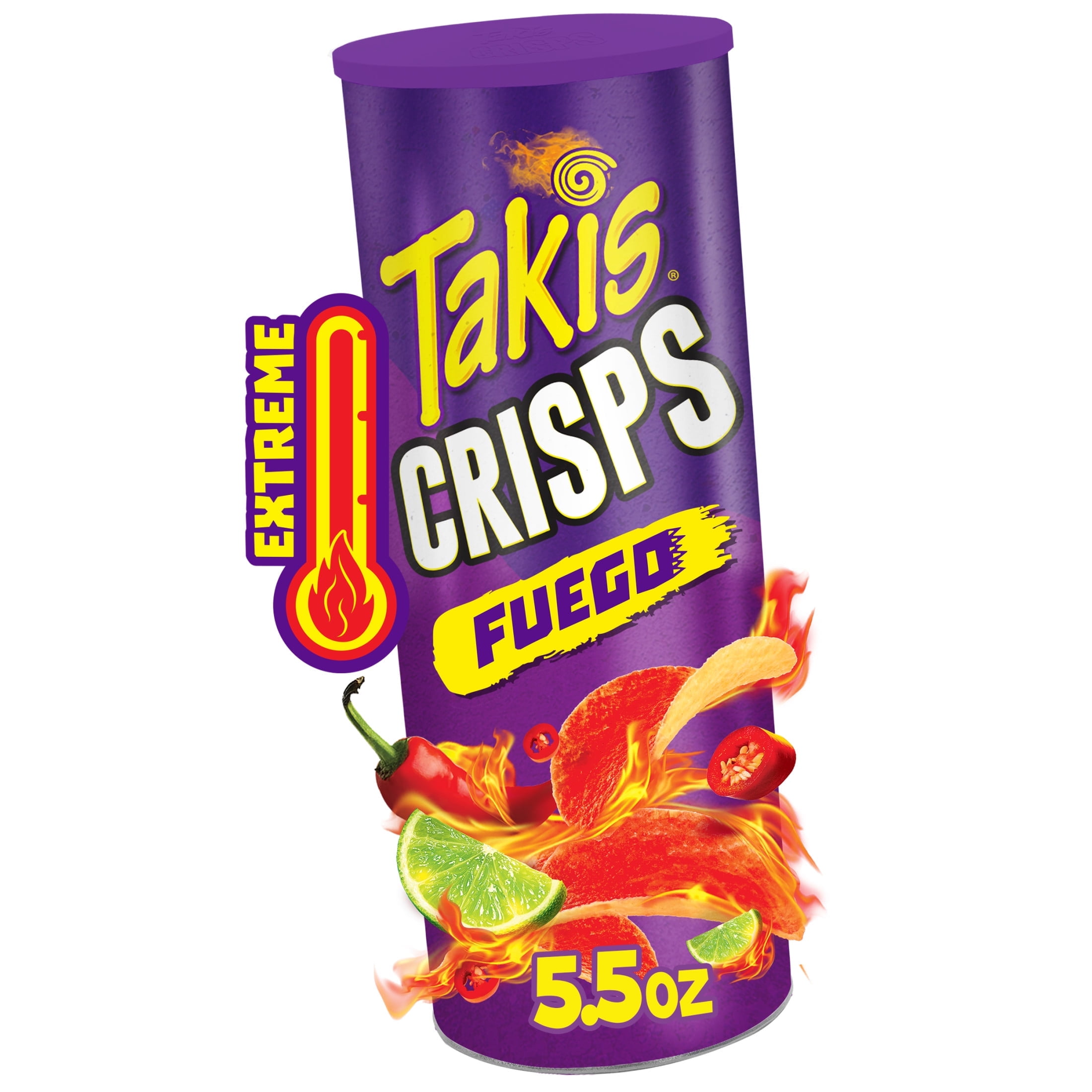 (1PACK),Takis Fuego Hot Chili Pepper & Lime Potato Crisps, Sharing Size ...
