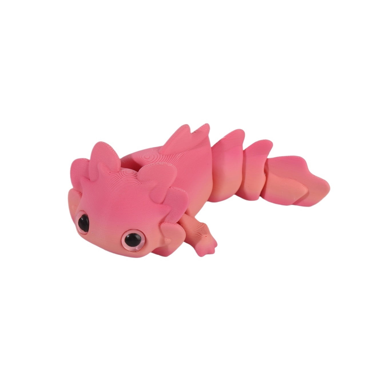 1PC 10CM 3D printed movable elastic salamander animal simulation eye ...