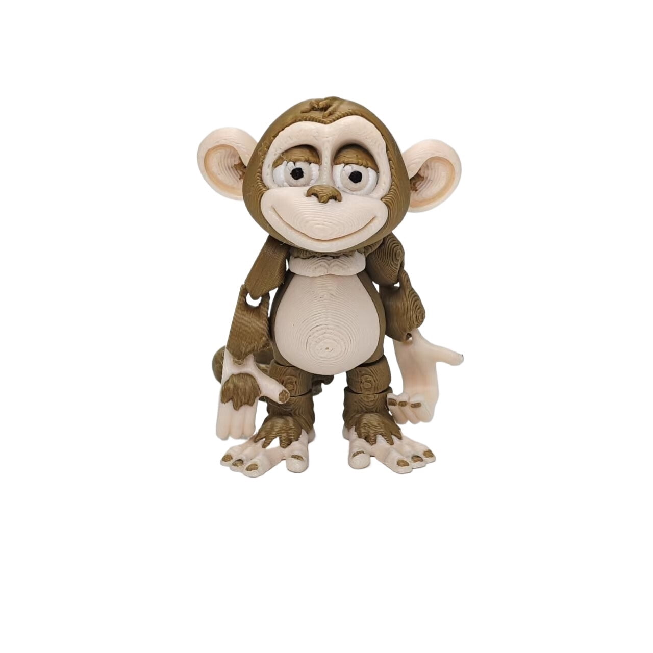 1PC 12CM 3D printed monkey full-body movable long-tailed monkey desktop ...