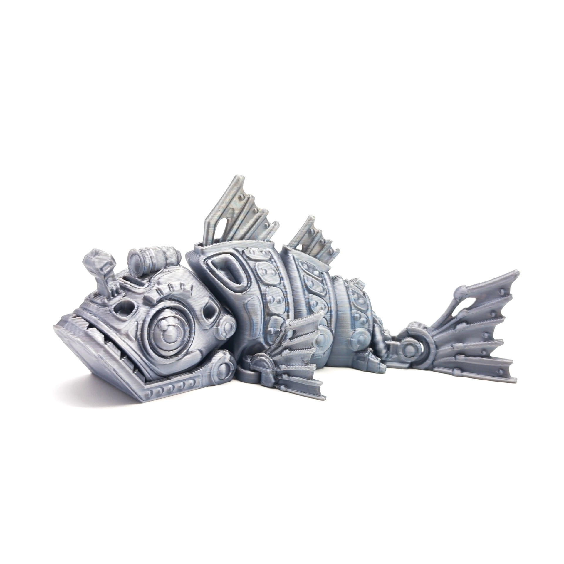 1PC 15CM 3D printed cyber mecha Ankang Fish movable joint figurine gift ...