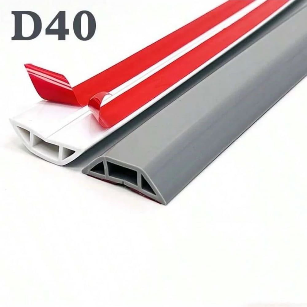 1PC 1m/39.37inch Pvc Floor Wire Cover Self-adhesive Power Cable ...