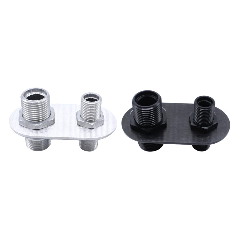 1PC 2-Port Billet Aluminum Firewall Heater & A/C Bulkhead Connector Hot ...