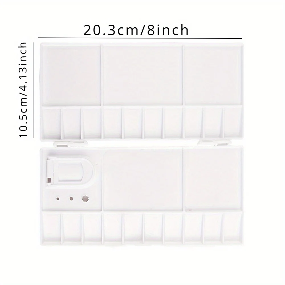 1PC 25 Grids Palette Large Art Paint Tray Artist Oil Watercolor Plastic ...