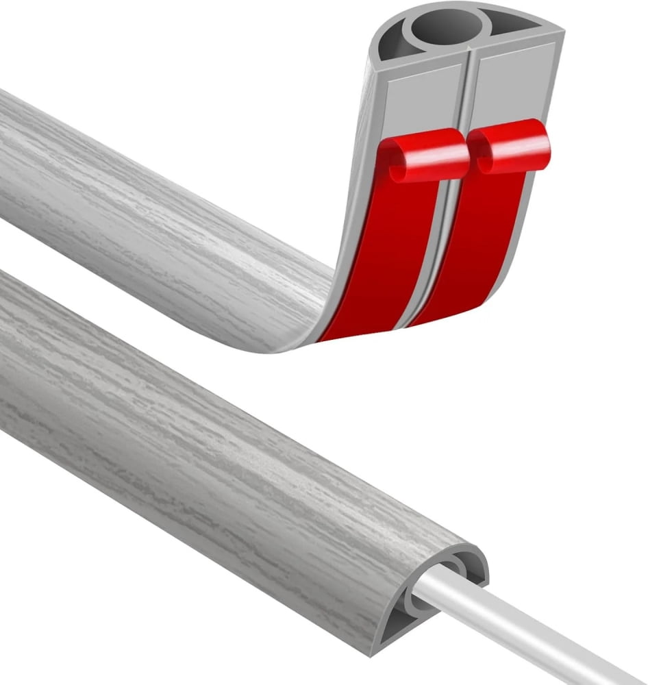 1PC 2M/78.74in Flexible Floor Cable Duct, Self-adhesive, Pvc Floor ...