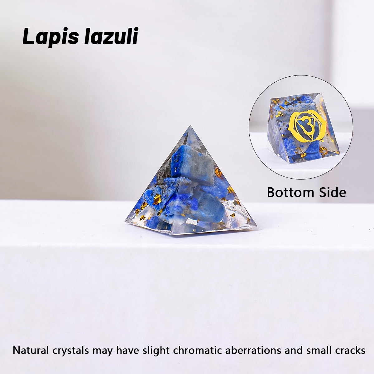 1PC 2cm Natural Crystal Stone Mini Pyramid Statue Reiki Stone Pyramid ...