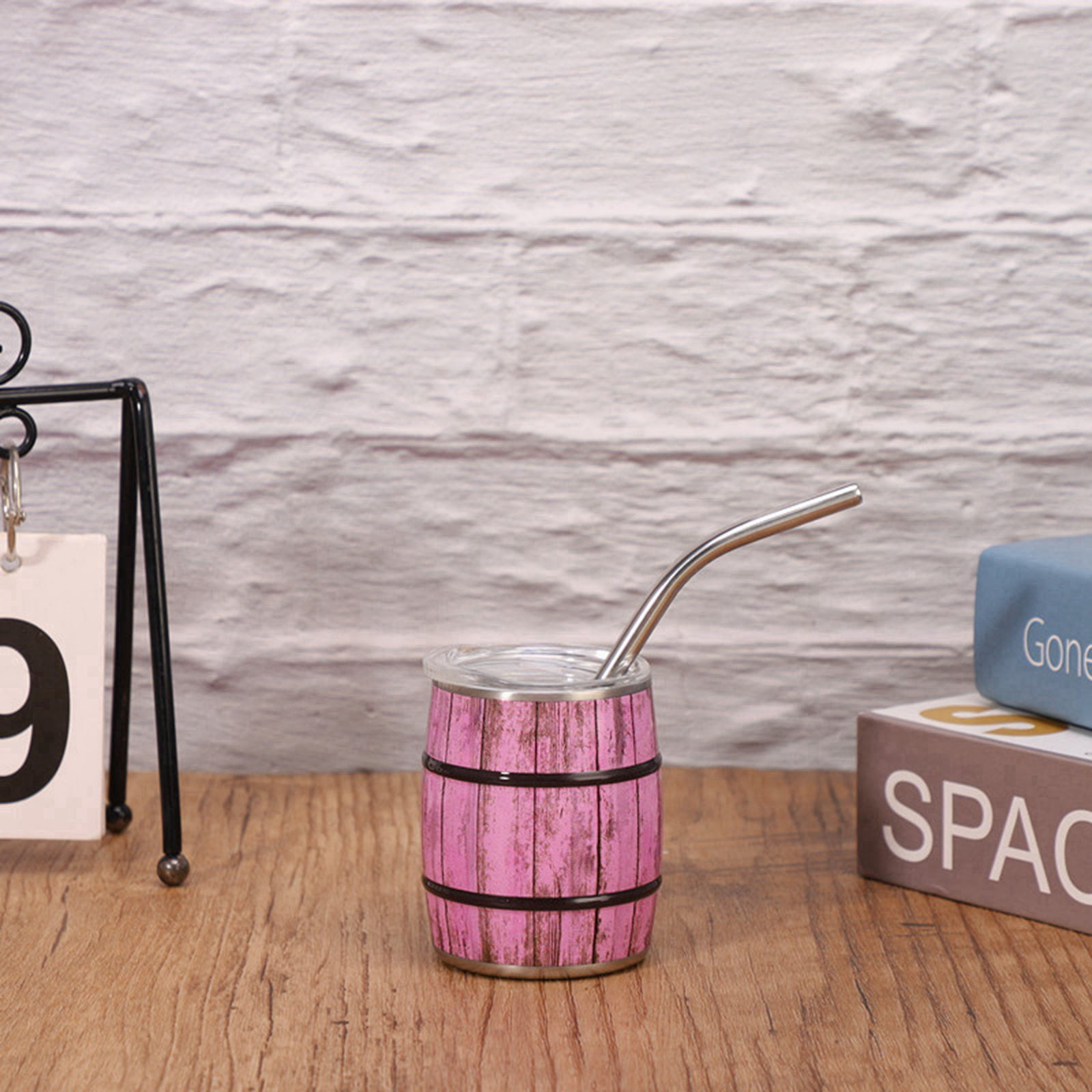 1PC 3 oz Mini Tumbler Metal Shot Glass Set with Straw and Lids ...