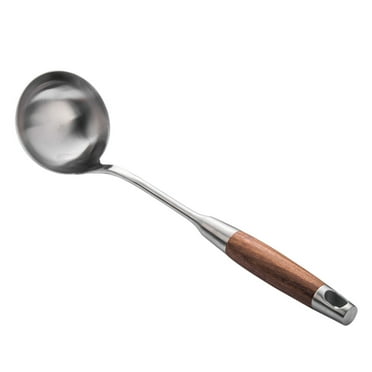 Spoon with Spout Soup Spoons Deep Soup Ladle Kitchen Gadget Stainless ...