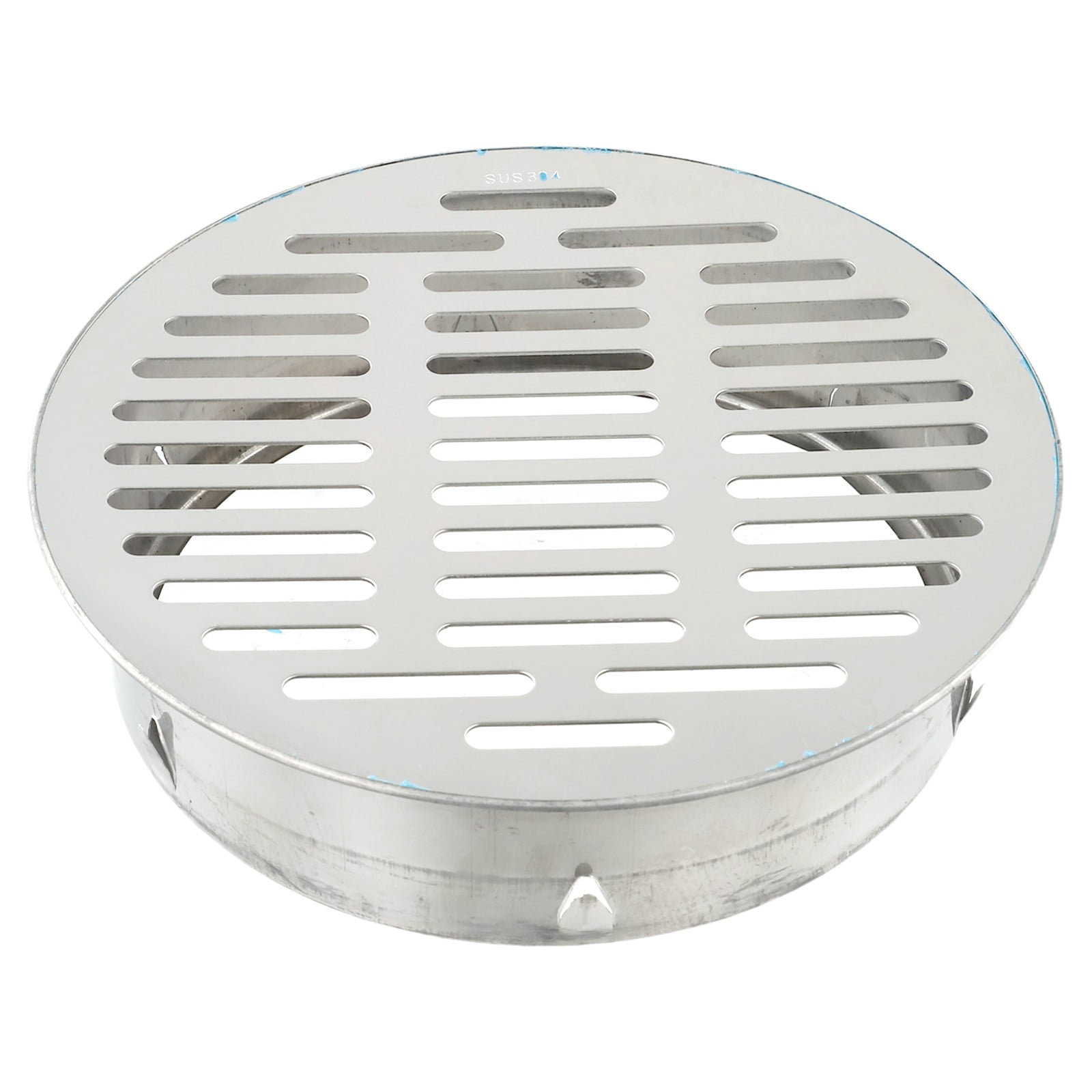 1PC 304 Stainless Steel Thicken Drainage Roof Patio Round Flat Floor ...