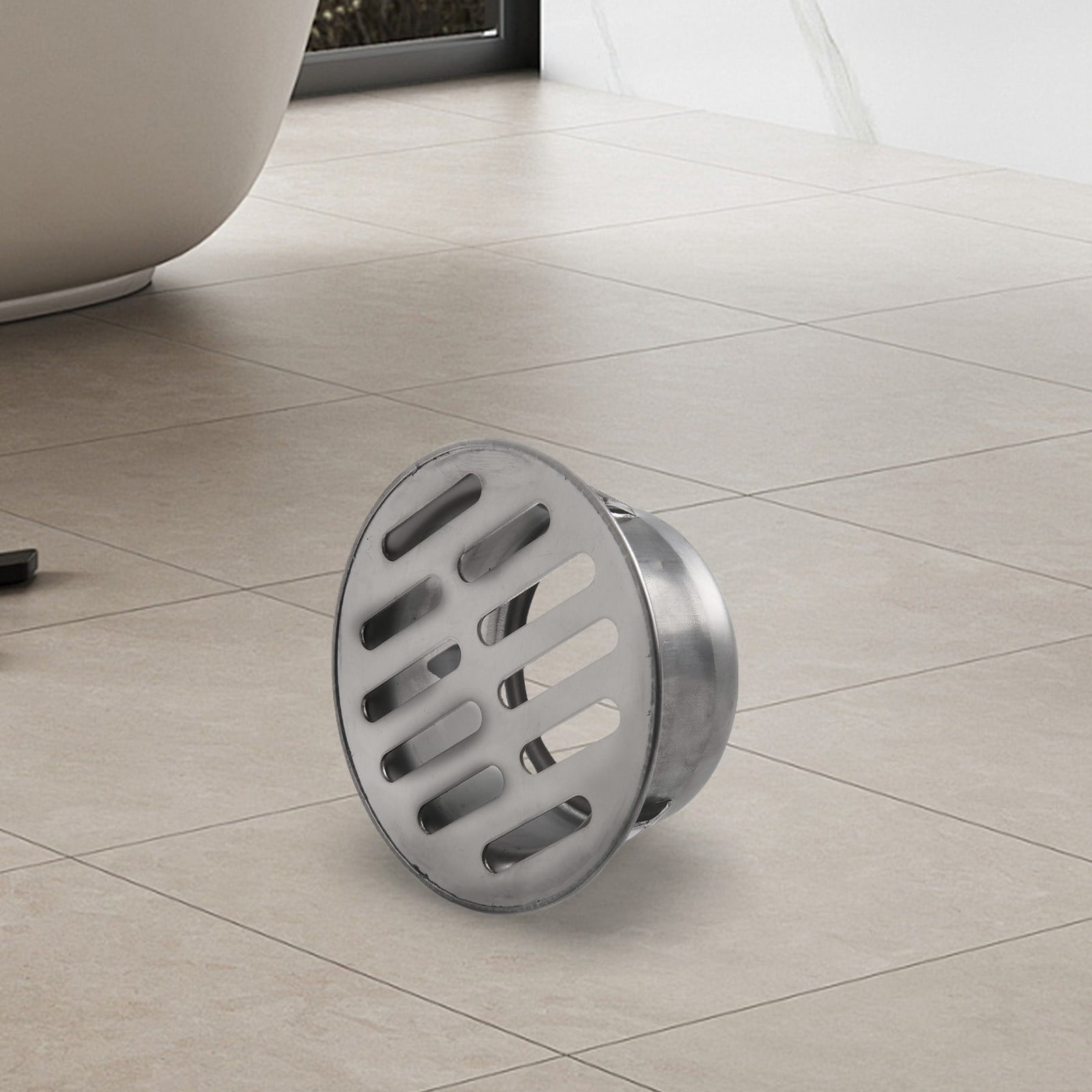 1PC 304 Stainless Steel Thicken Drainage Roof Patio Round Flat Floor ...