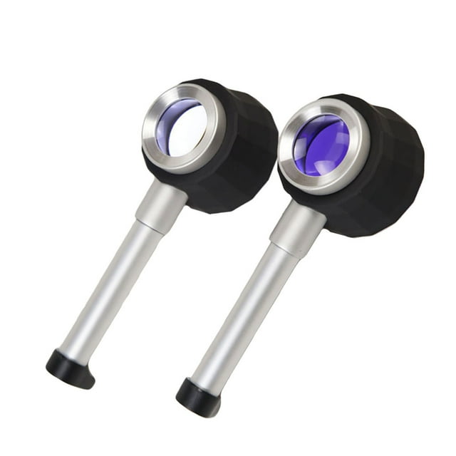 1PC 30X Handheld Magnifying Glass with LED and Scale Portable Magnifier ...