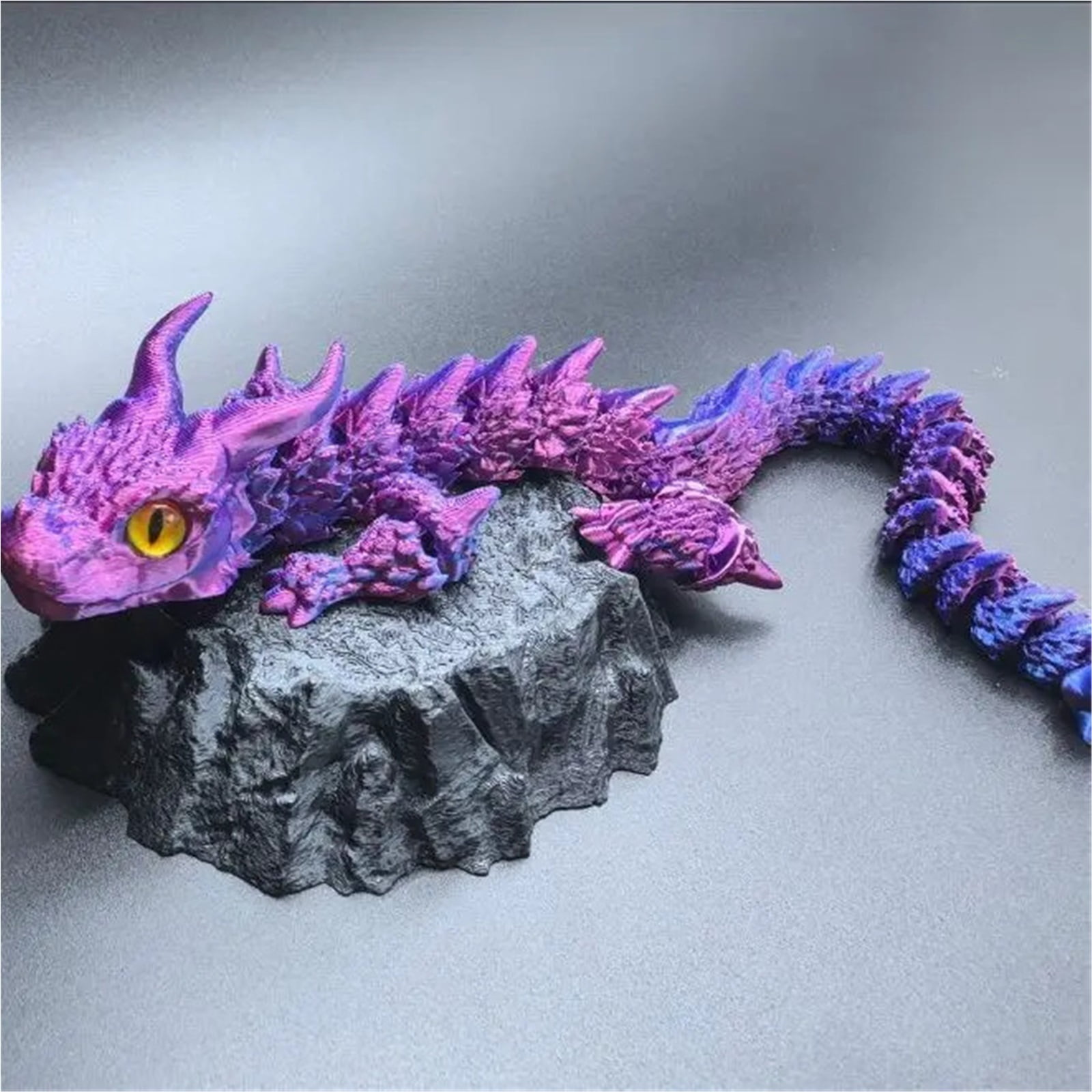 1PC 3D Print Magic Dragon Model Multi-joint Movable Creative Table Home ...
