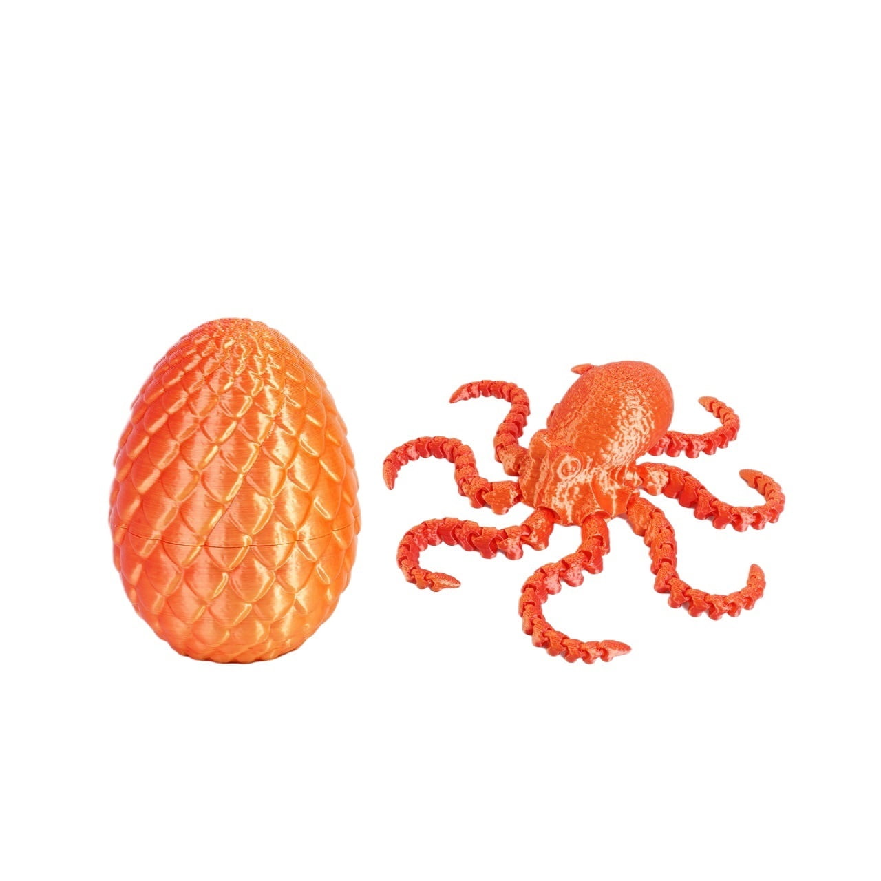 1PC 3D Printed Octopus With Eggs Figurine With Flexible Joints For Home ...