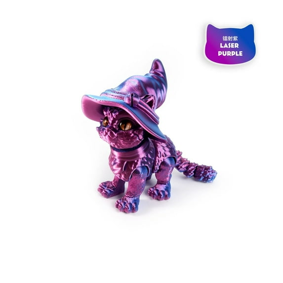 1PC 3D Printing Magic Cat New Ornament Figure Model Simulation Animal ...