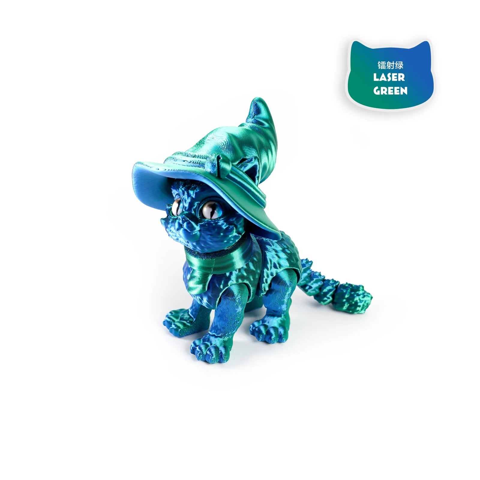 1PC 3D Printing Magic Cat New Ornament Figure Model Simulation Animal ...