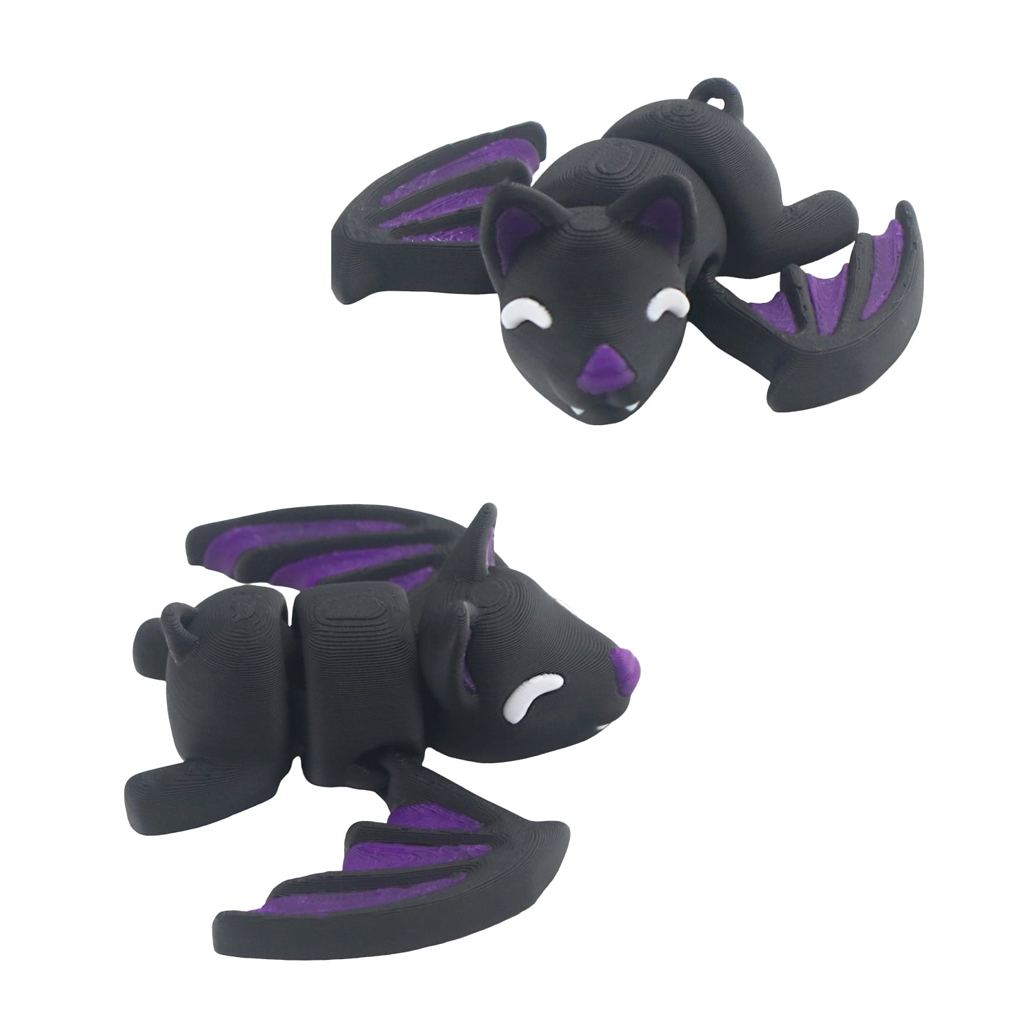1PC 3D printed bat models with movable limbs, animal ornaments that can ...