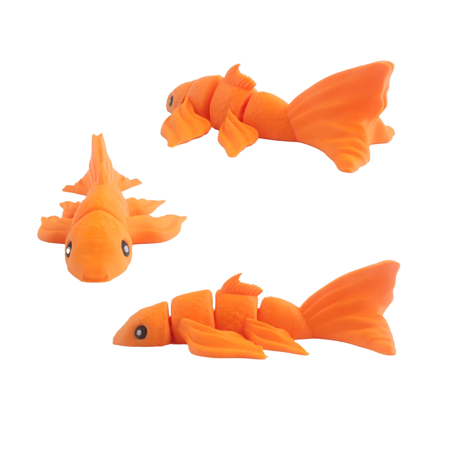 1PC 3D printed koi small toy, 3D printed multi-color technology, joints ...