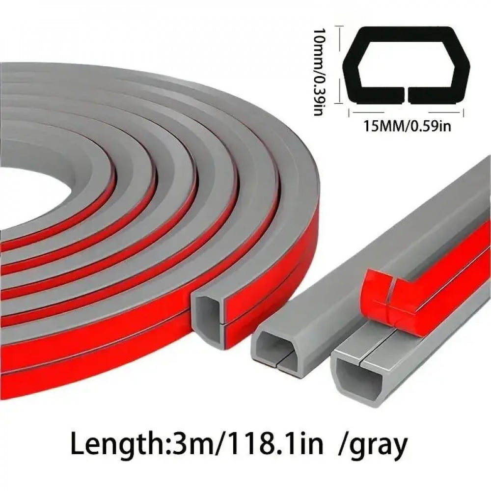 1PC 3M Arc Anti-extrusion Floor Cord Cover Self-Adhesive Power ...