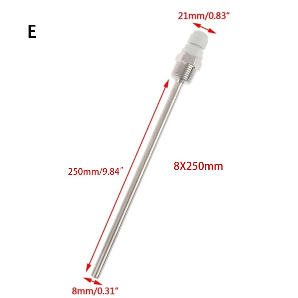 1PC 50-500mm Temperature Sensor Shell Blind Tube Stainless Steel Probe ...