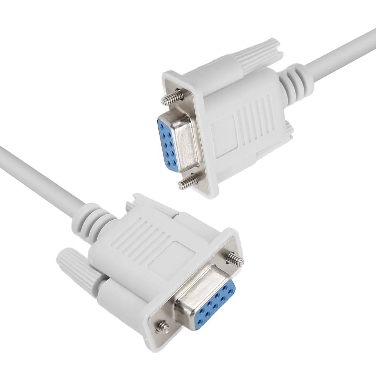 1PC 5ft F / Serial RS232 Null Modem Cable Female to DB9 FTA Connection ...
