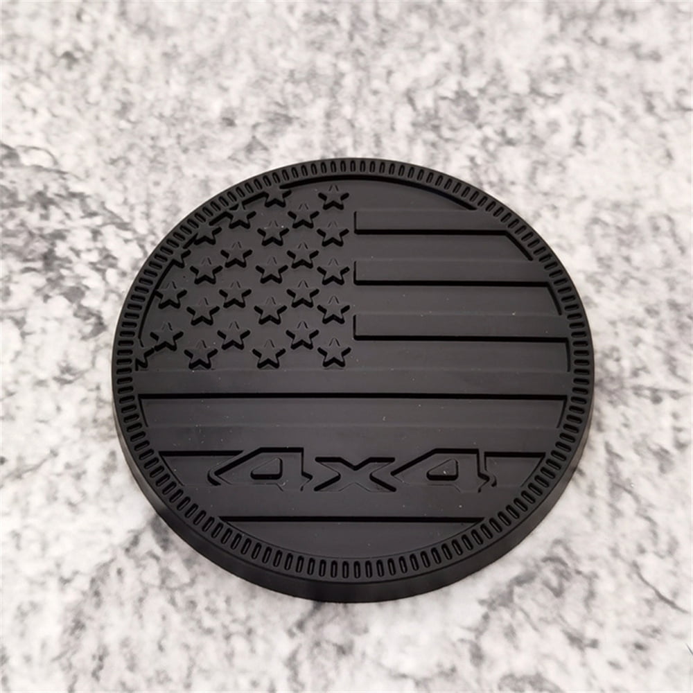 1PC 60mm Black American US Flag Trail Rated 4X4 Metal Circular Pattern ...