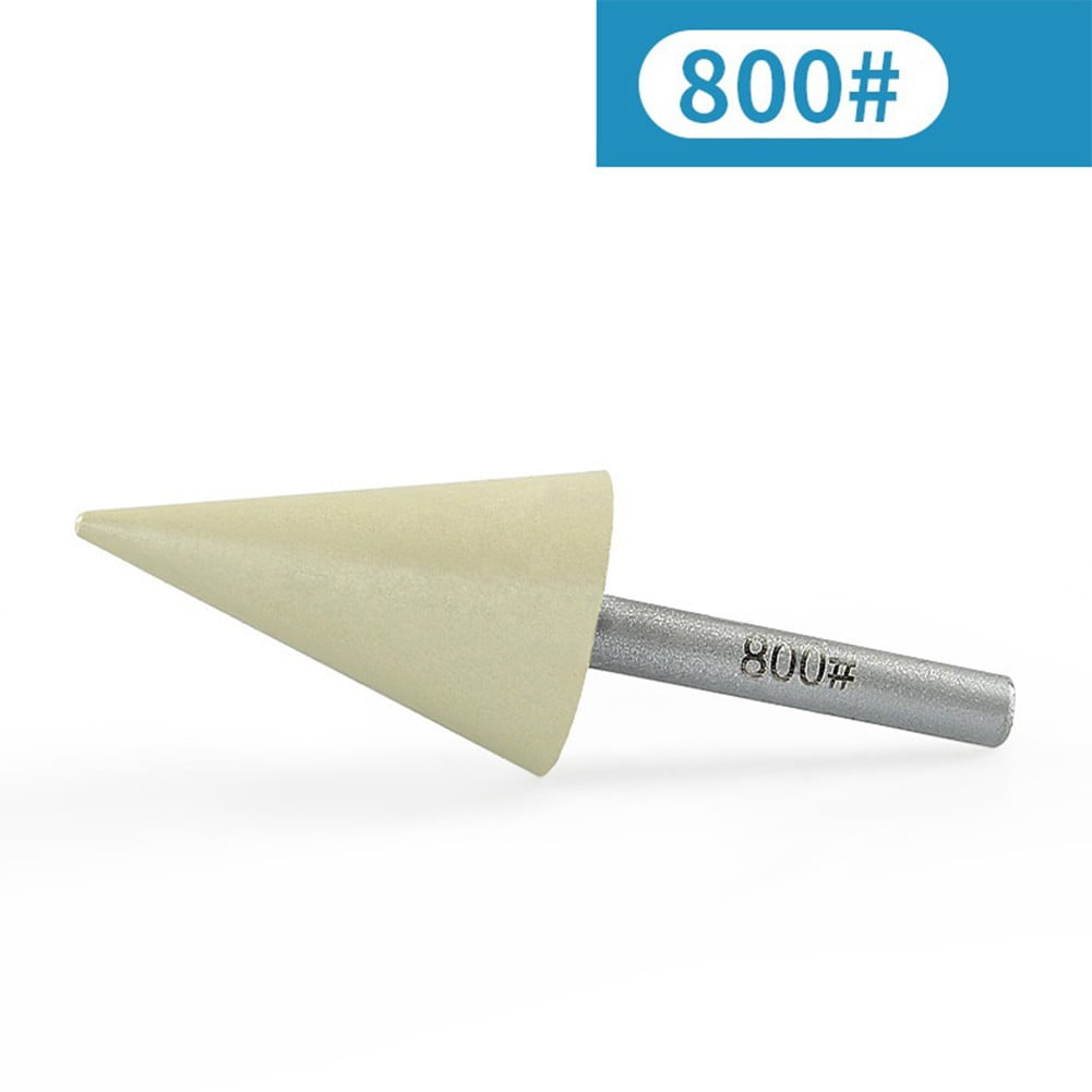 1PC 6mm Shank Resin Diamond Conical Burr Grinding Head For Stone ...