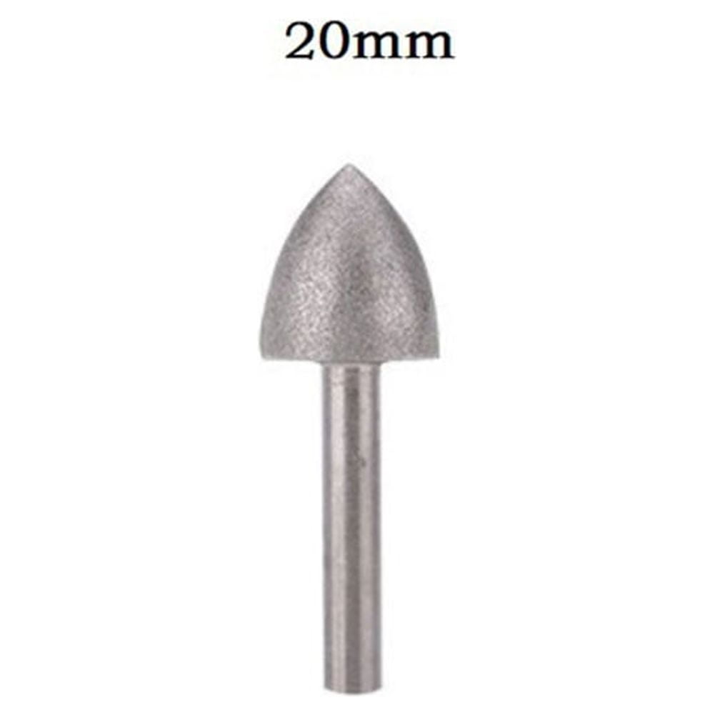 1PC 6mm shank Diamond triangle Burr Drill Bit Set For Carving Engraving ...