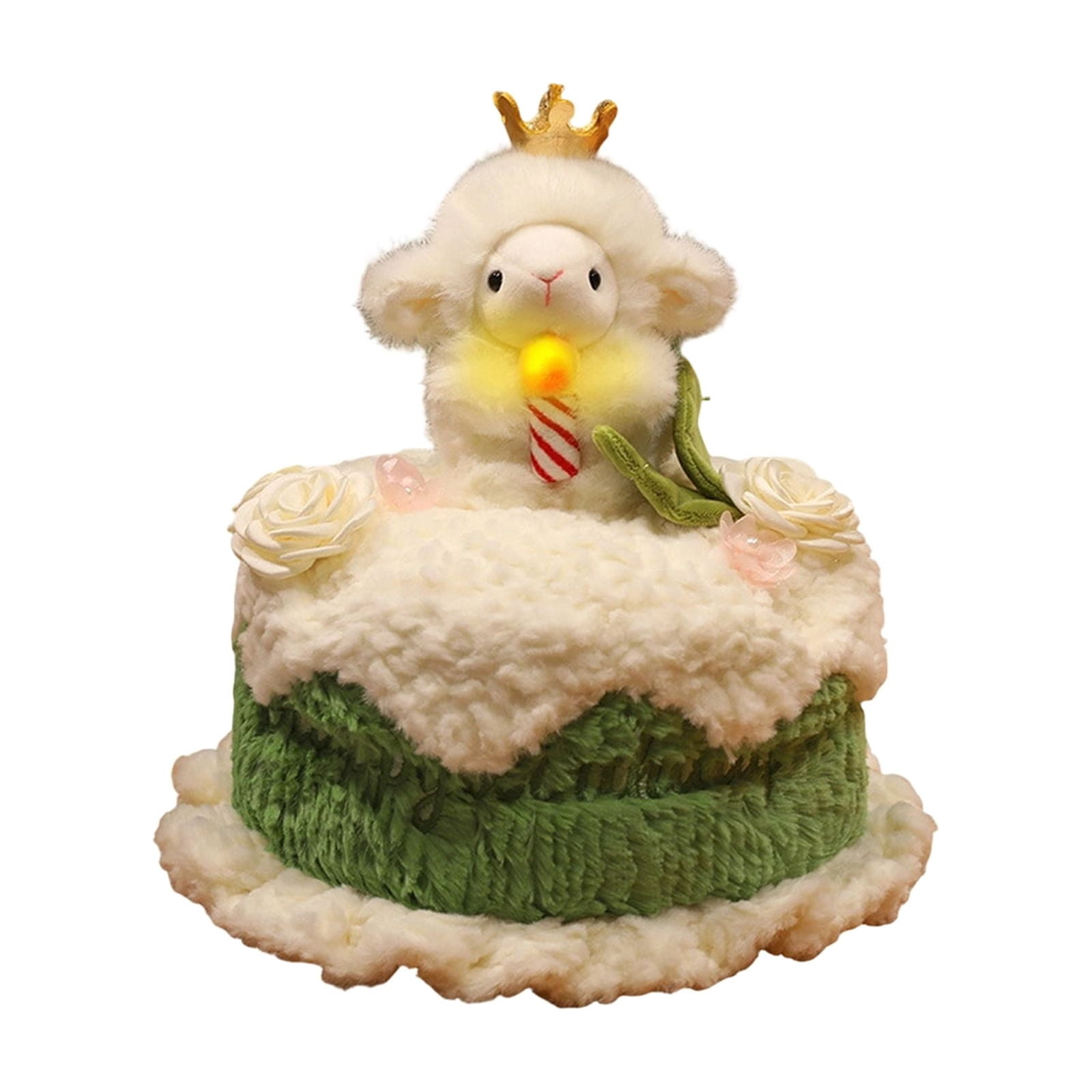 1PC A Minibee Glow-in-the-Dark Plush Birthday Cake Stuffed Animal for ...