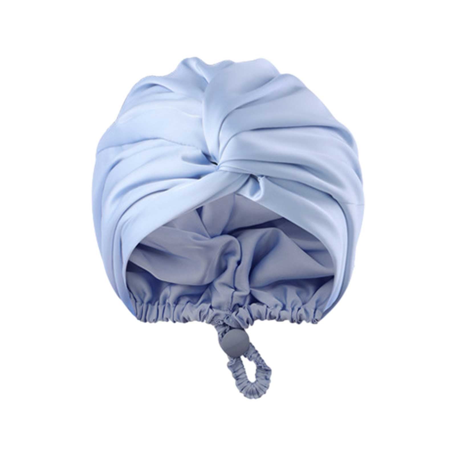 1PC Adjustable Silk Satin Hair Bonnet Sleeping Double Layer Hair Wrap ...
