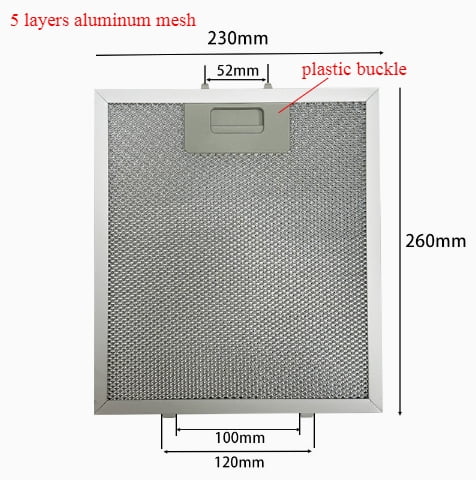 1PC Aluminum mesh range hood filter replacement Range hood grease mesh ...