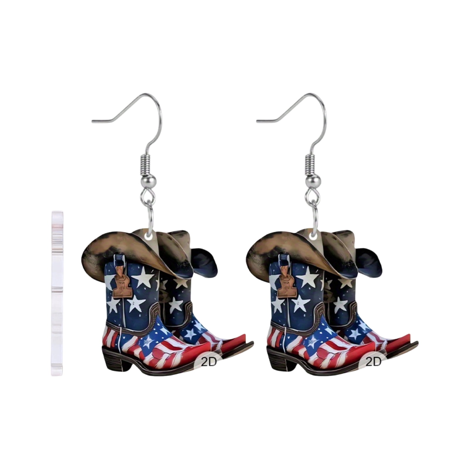 1PC American Flag Patriotic Dangle Earrings for Women, 4th of July ...