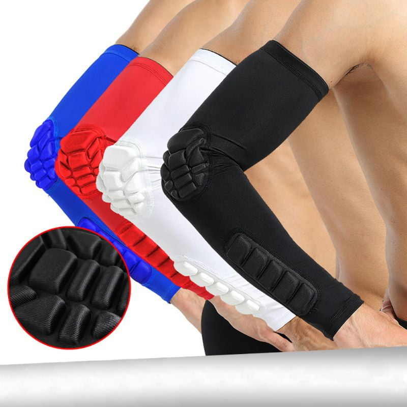 1pc Arm Elbow Sleeves Honeycomb Crashproof Arm Elbow Pads Basketball