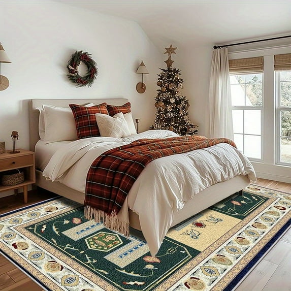 1PC Art Deco Style Area Carpet Local Carpet, Lightweight Washable Easy ...