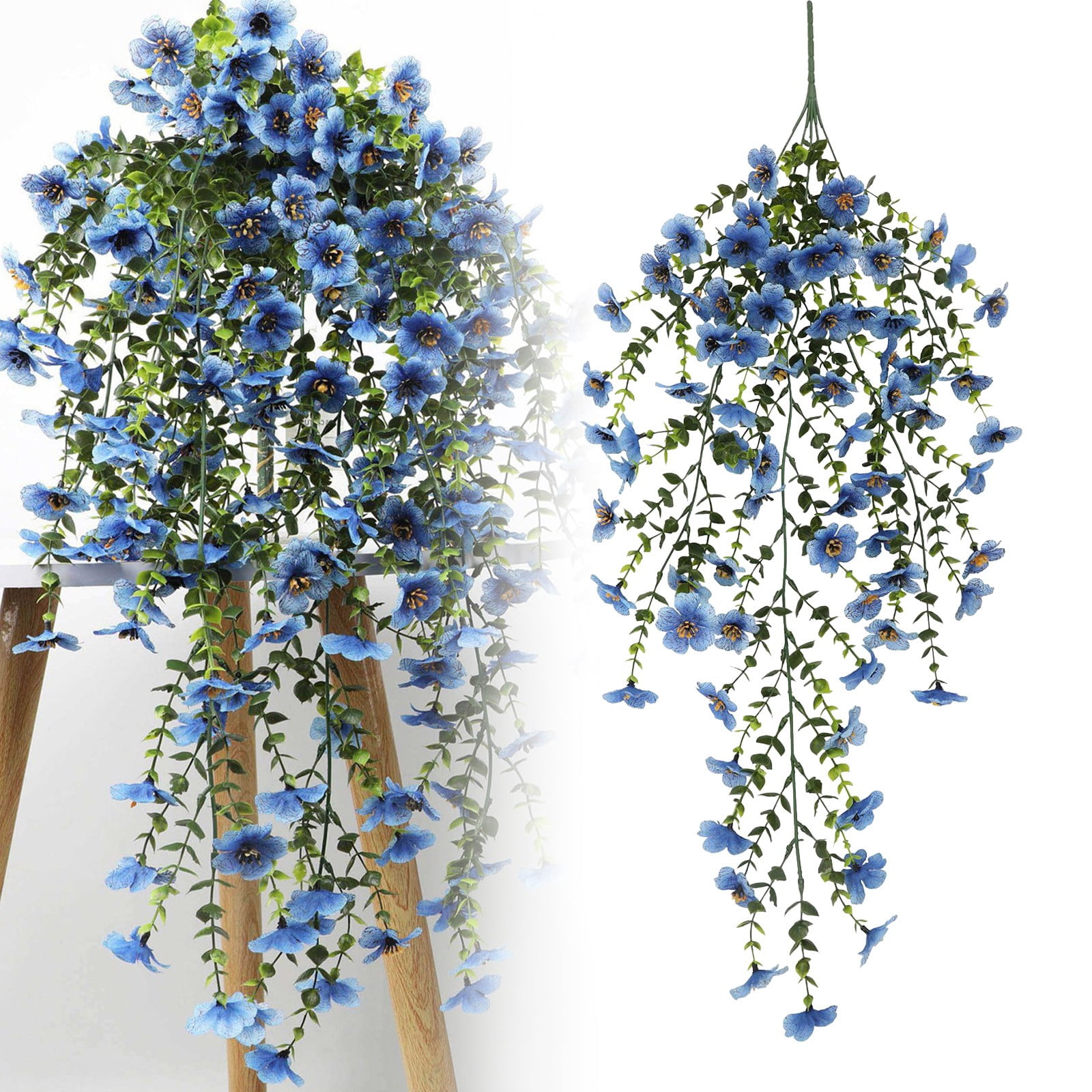 1PC Artificial Violet Flowers,Faux Eucalyptus Violet Bouquet, Realistic ...