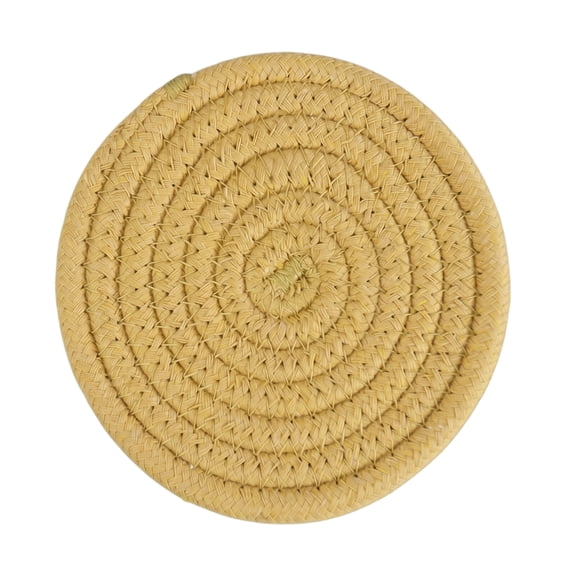 1PC B Minibee Round Woven Coasters 4.33 Inch Heat Resistant for Kitchen ...