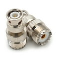 1PC BNC UHF RF Coaxial Adapter SO239 UHF Female to BNC Male Connector ...