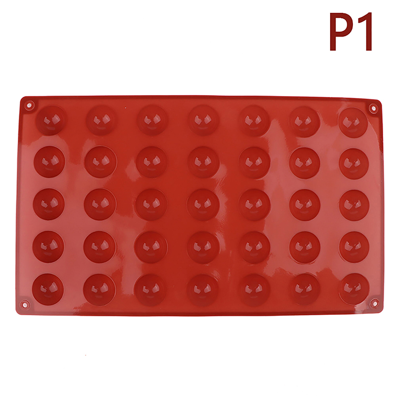 1PC Ball Round Half Sphere Silicone Molds For DIY Baking Pudding Mousse ...