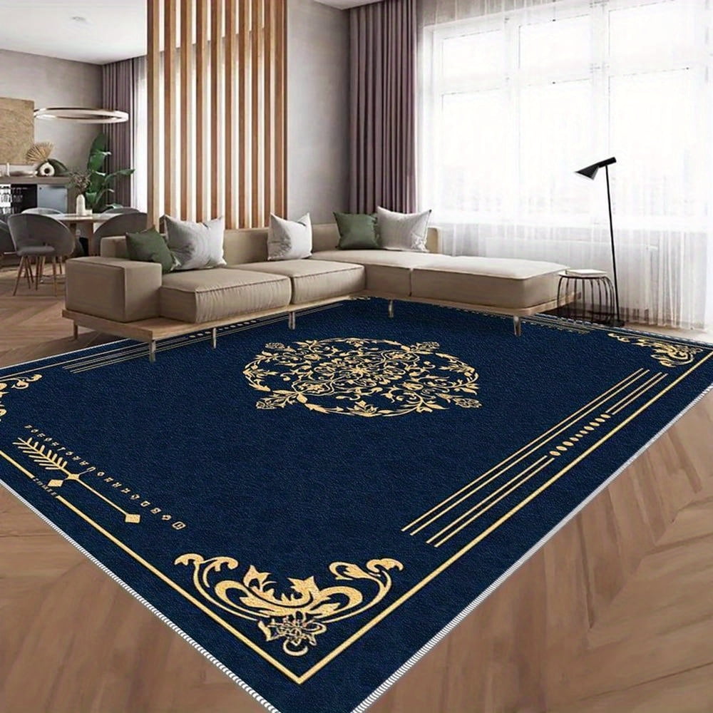 1PC Baroque Style Area Carpet Partial Carpet, Lightweight Washable Easy ...