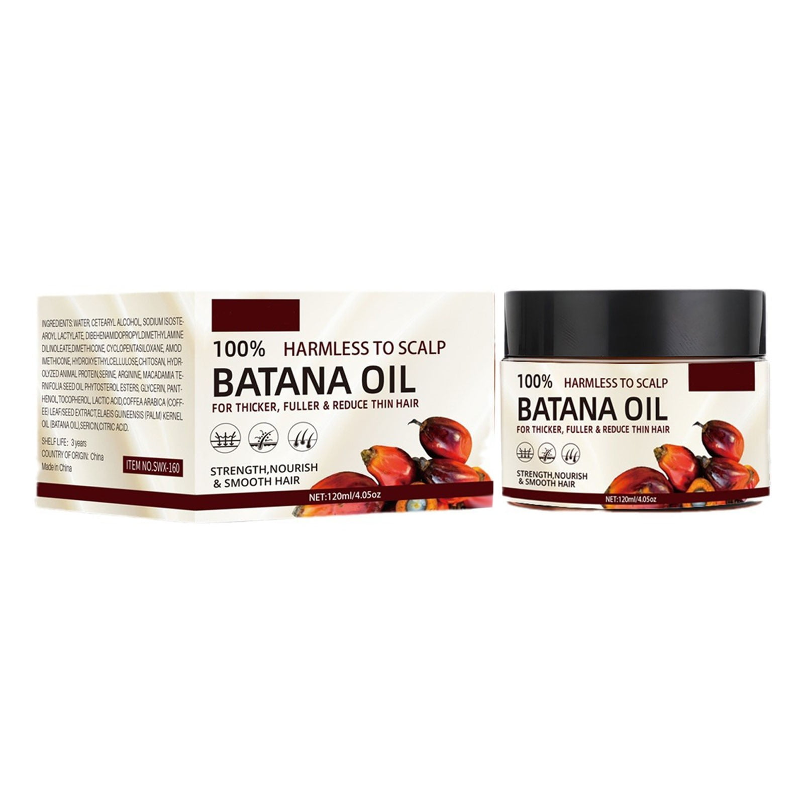 1PC Batana Oil Care For Hair 120ml Nourishing Hair Roots Strengthening ...