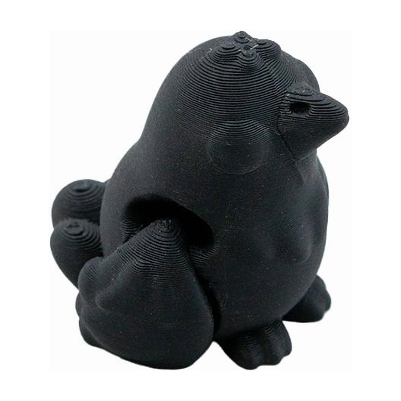1PC Black Crow 4.2cm 3D Printed Little Crow with Flowers on Its Head ...