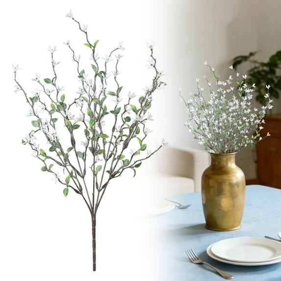 1PC Blossom Branches Artificial Flowers,Creamy Blossom Long with ...