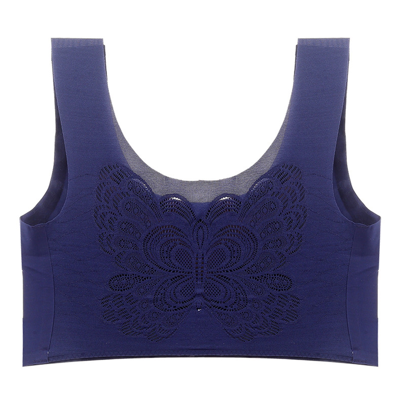 1PC Bras for Women Plus Size Women's Solid Color Seamless Cutout ...