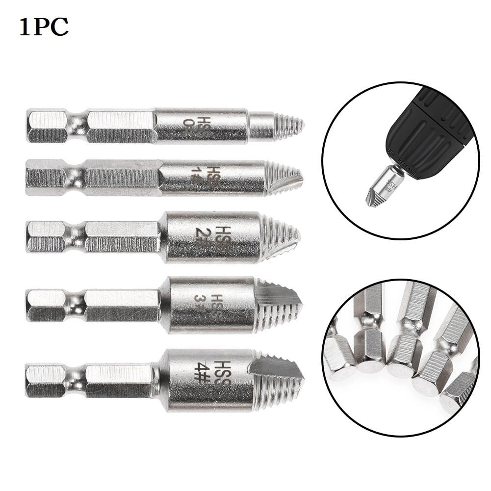 1PC Broken Screw Extractor Remover Set Easy Out Damaged Stripped Drill ...