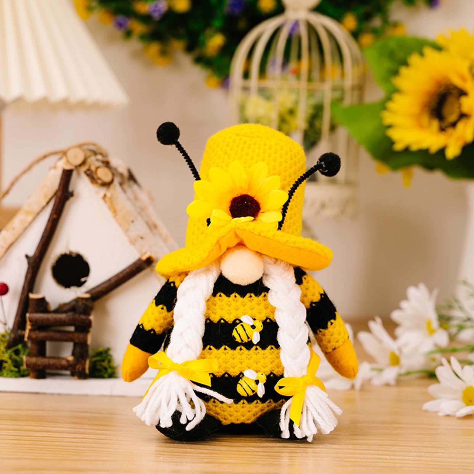 1PC Bumble Bee Spring Gnome Plush - Mrs Honeybee Gnomes Plushie ...