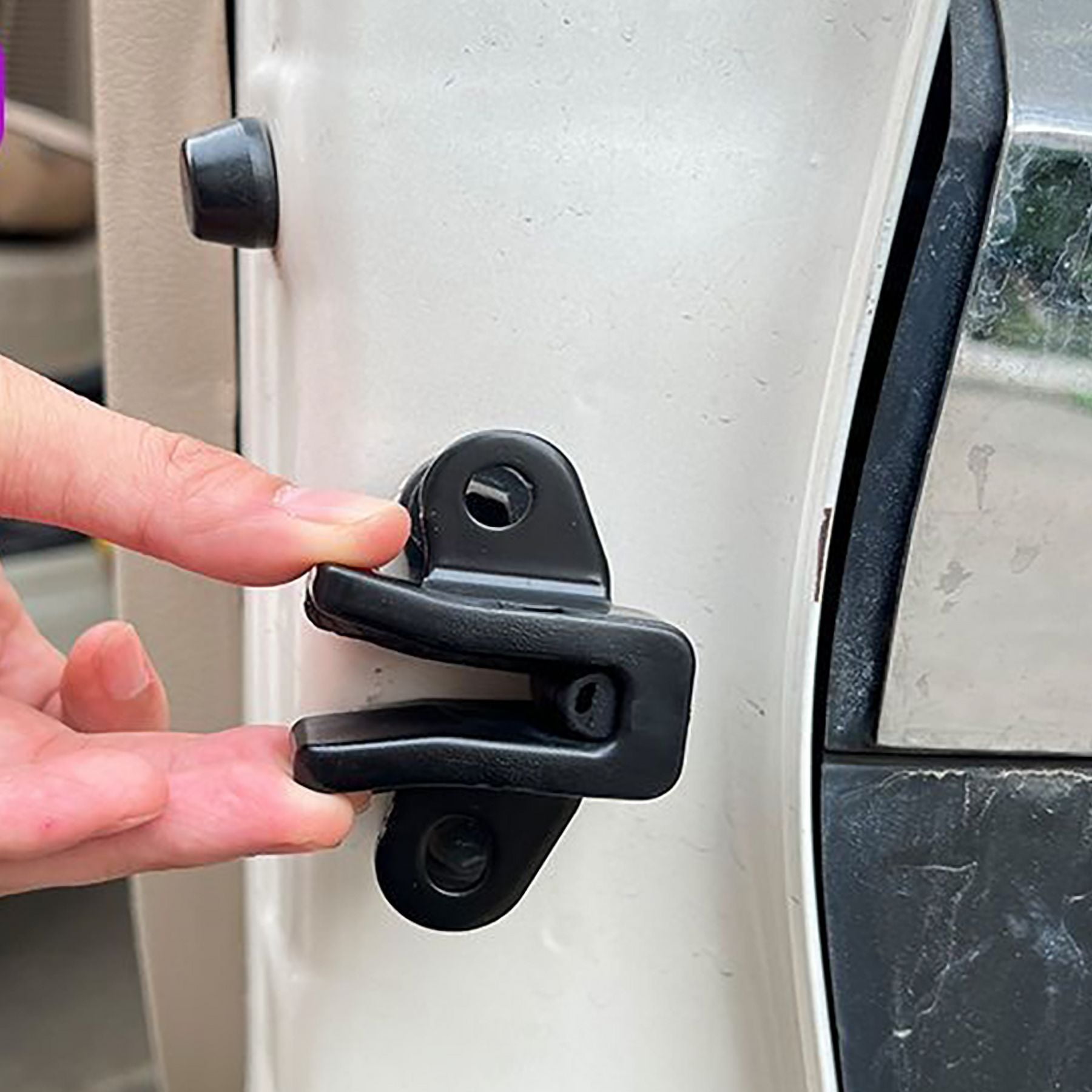 1PC Car Rear Door Side Stopper, Tailgate Lock Striker Plate, Lock Hinge ...